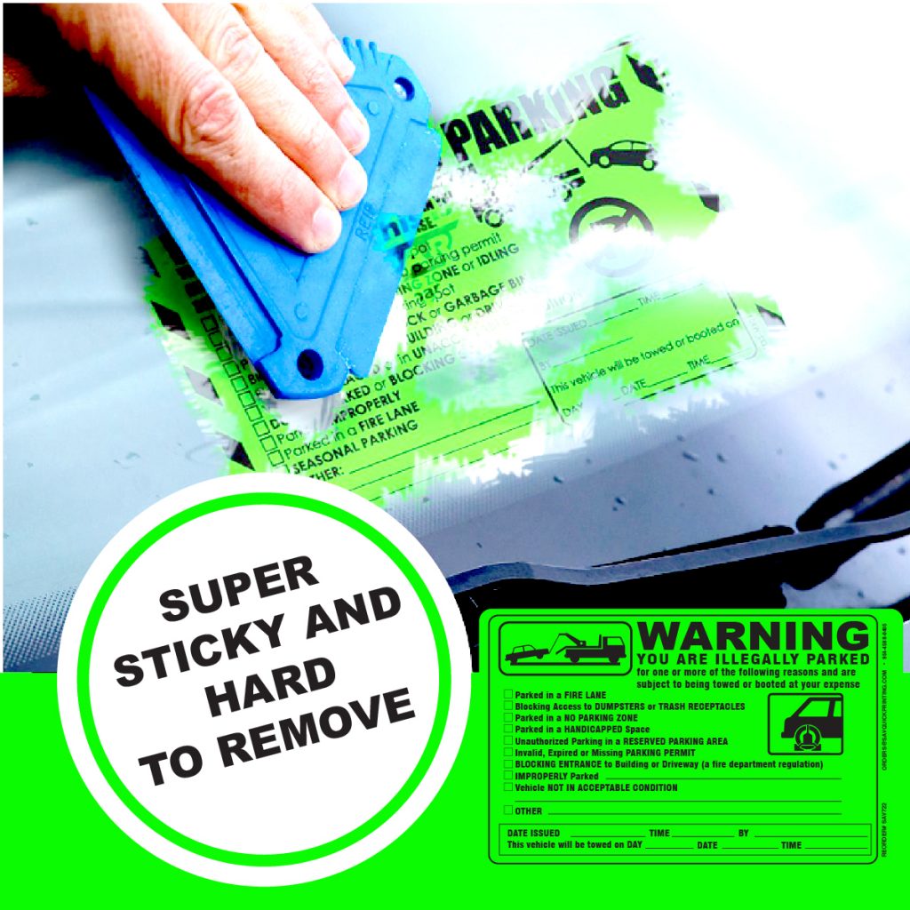 Parking Warning Stickers (Set of 50) | Sav-Quick Printing